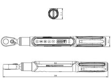 Checkline DTF-50 Digital Torque Wrench, Capacity 53 lb-in / 6 Nm, 1/4 ...