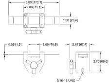 Mark-10 G1098 ASTM D6195 Loop Tack Fixture