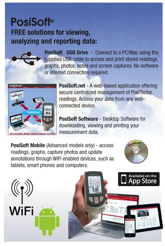 DeFelsko FKS3-E PosiTector 6000 FKS3 Advanced Ferrous, Range 0 - 500 mils | eBay