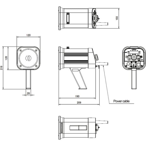 Shimpo DT-3011N Heavy Duty AC Powered Stroboscope
