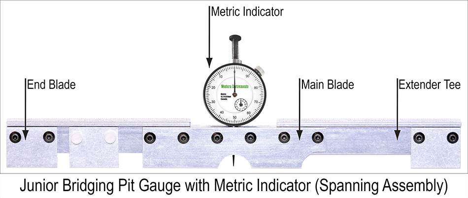Western Instruments N88-11-M Jr. Bridging Pit Depth Gauge Standard up ...