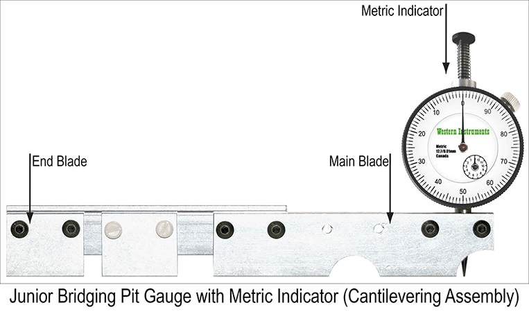 Western Instruments N88-11-M Jr. Bridging Pit Depth Gauge Standard up ...