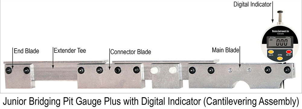 Western Instruments N88-11P-D Jr. Bridging Pit Depth Gauge Plus up to ...