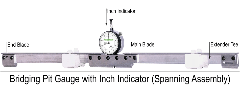 Western Instruments N88-9-I Bridging Pit Depth Gauge System up to 28-1/ ...