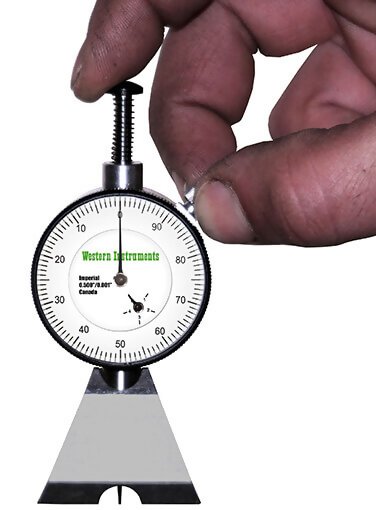 Western Instruments N88-4-I Pocket Pit Depth Gauge, Inch Dial Indicator ...