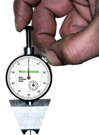 Western Instruments N88-4-M Pocket Pit Depth Gauge, Metric Dial ...