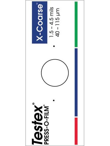 Testex Press-O-Film Replica Tape, X-Coarse Grade, 1.5-4.5 mils / 38-115 ...