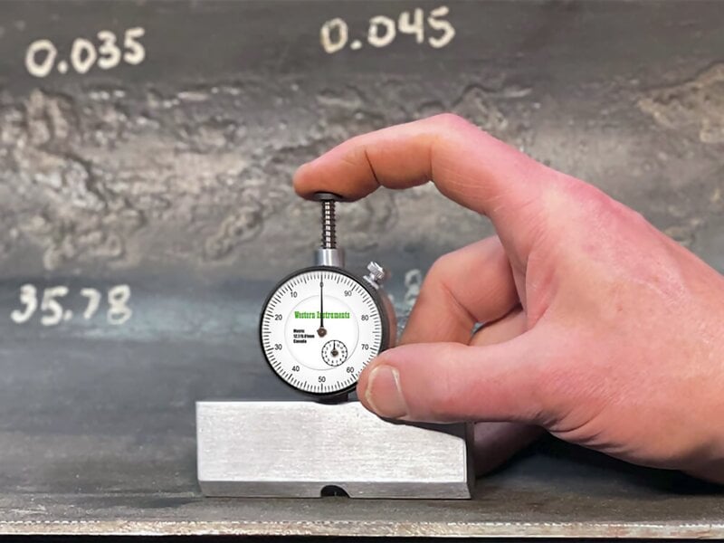 Western Instruments N88-3-M Basic Plus Pit Depth Gauge, Metric Dial ...