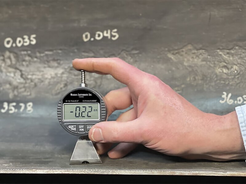 Western Instruments N88-4-D Pocket Pit Depth Gauge, Digital Indicator ...