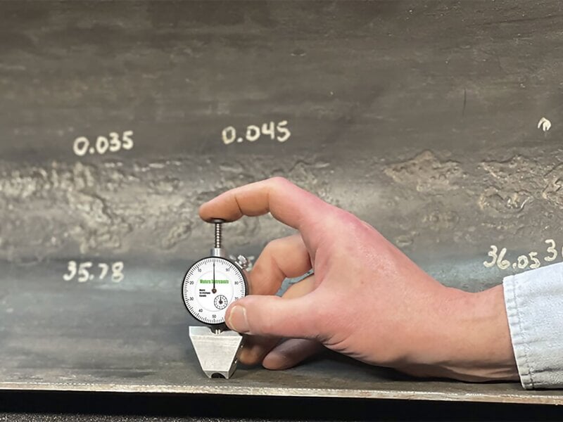Western Instruments N88-4-M Pocket Pit Depth Gauge, Metric Dial ...