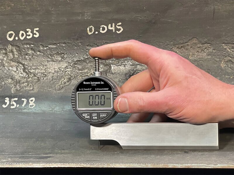 Western Instruments N88-6-D Reaching Plus Pit Depth Gauge, Digital ...