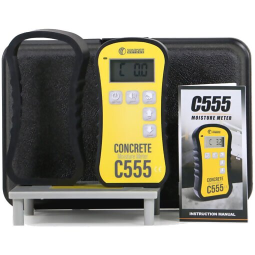 Wagner C555 Handheld Concrete Moisture Meter Kit with On-Demand ...