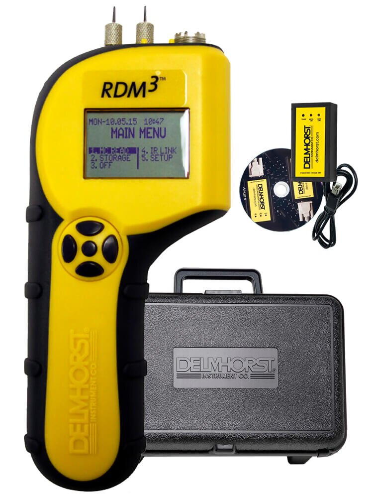 Delmhorst RDM-3/PLUS Handheld Pin-Type Wood / Lumber Moisture Meter - Includes everything in the ...