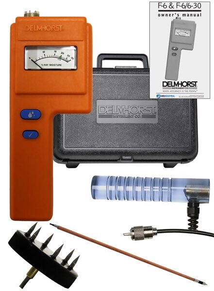 Delmhorst F-6/6-30/18/PKG Analog Moisture Meter for Hay, Deluxe 18-inch ...