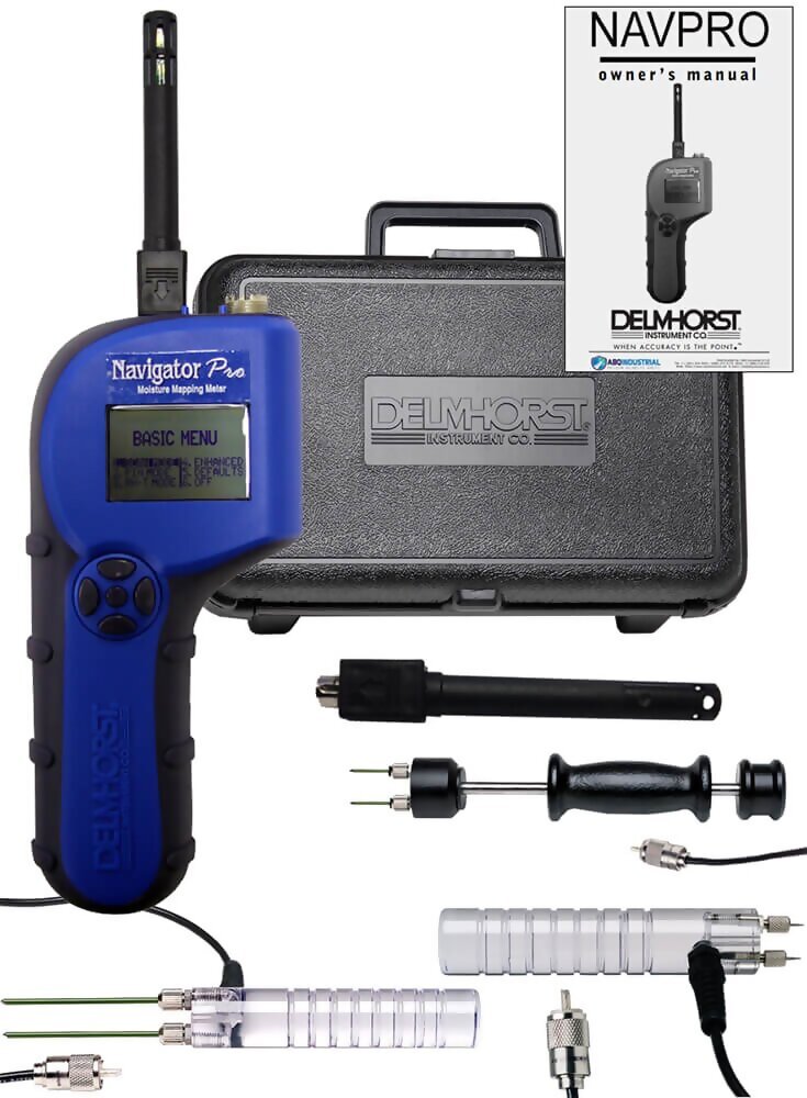 Delmhorst NAVPRO/RP Navigator Pro 3-in-1 Moisture Meter, Restoration ...