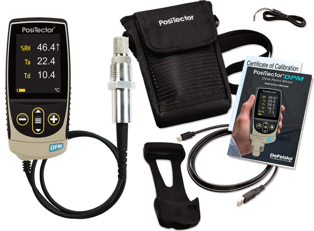 DeFelsko DPMD3-G PosiTector DPMD3 Advanced Dew Point Meter with PRBDPMD ...