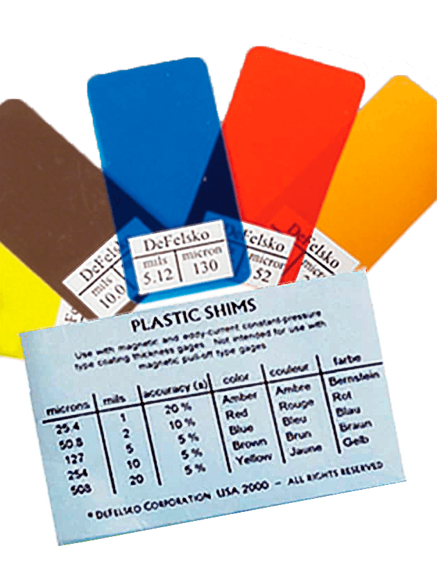 DeFelsko STDS2 Certified Coated Metal Plates, Epoxy on Steel (Ferrous ...