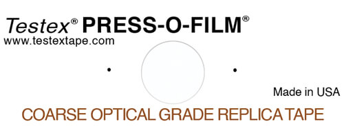 Testex Press-O-Film Replica Tapes Grades X-Coarse Plus Coarse
