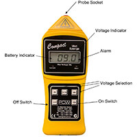 PCWI Compact Wet Sponge Low Voltage Pinhole Tester 0789 WETSPONGE