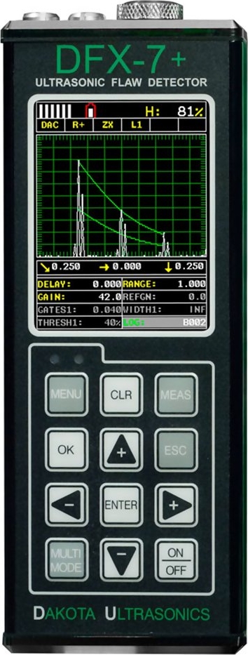 Dakota Ultrasonics FX71-DL (formerly DFX-7+) Flaw Detector Kit, Z-221-0003 / Z-221-0005 ...